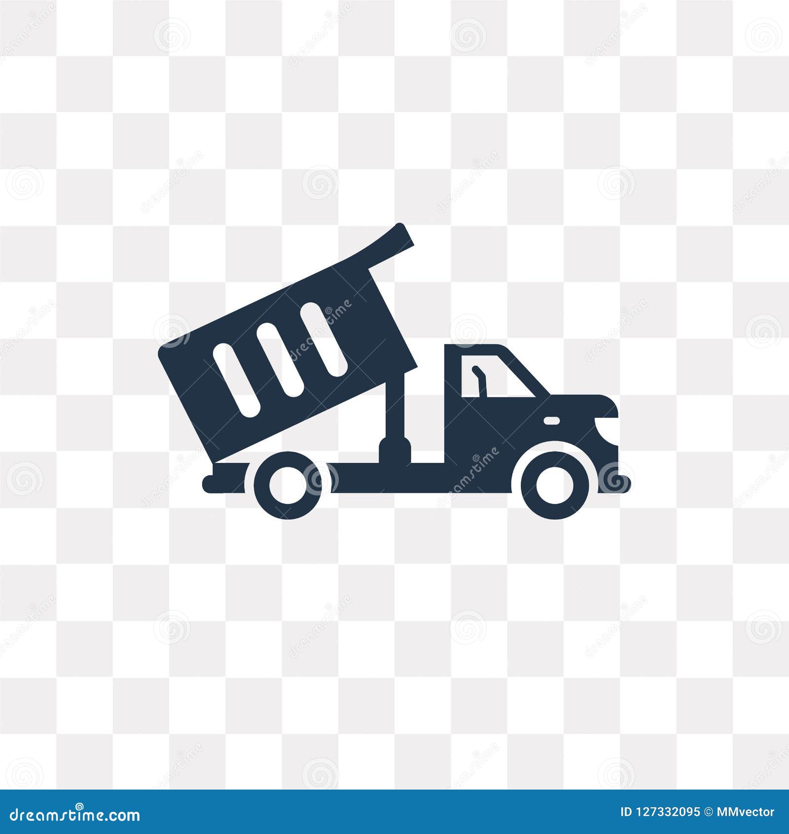 Dumper Vector Icon On White Background. Flat Vector Dumper Icon Symbol ...