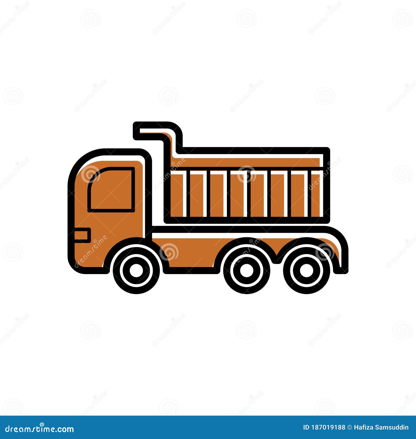 Dumper. Vector Illustration Decorative Design Stock Vector ...