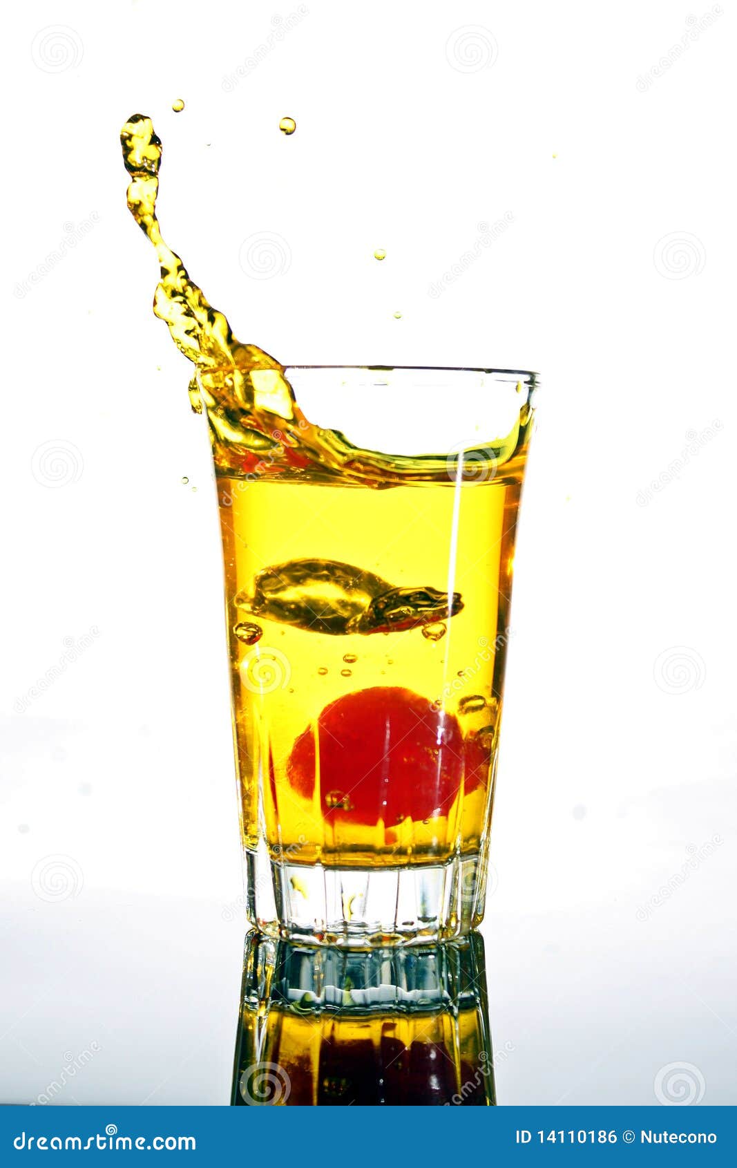 Dumping Cherry and Spilling Out Water Stock Photo - Image of bubble ...