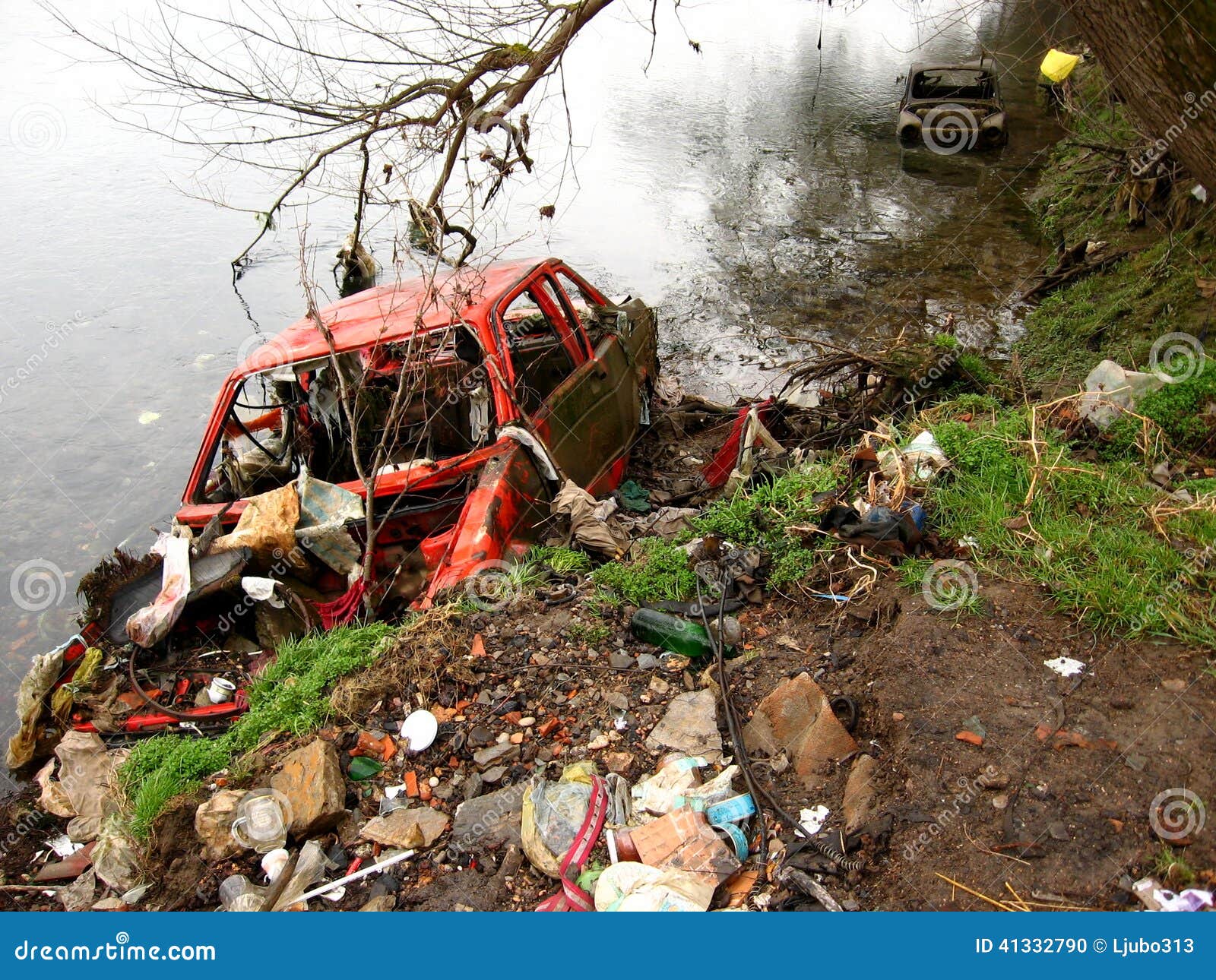 Dumping of old cars stock photo. Image of land, industrial - 41332790