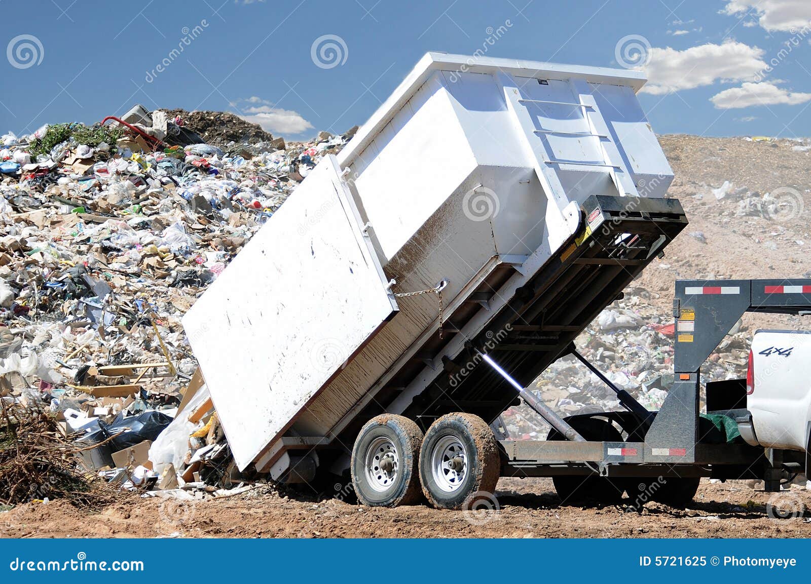 Dumping trash stock image. Image of industry, rubbish - 5721625