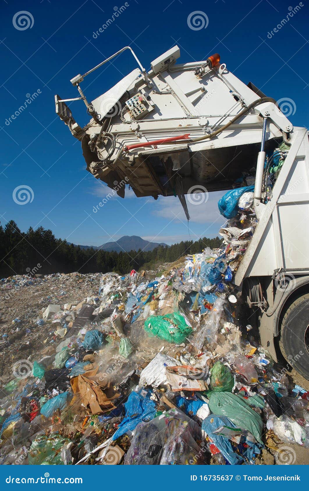 Dumping truck stock image. Image of disposal, transport - 16735637