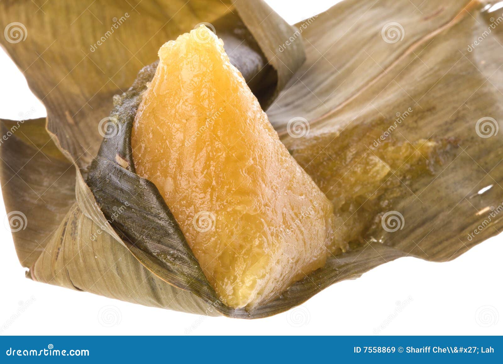 Dumpling in Bamboo Leaf Isolated Stock Image - Image of dumpling, lunch ...