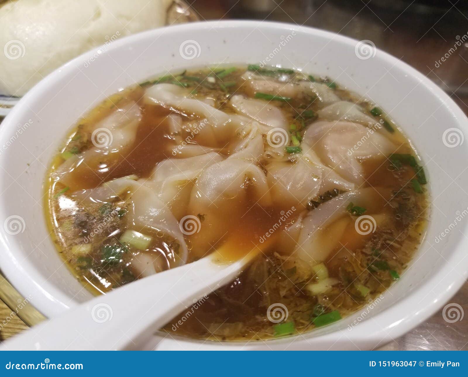 Dumpling Soup stock image. Image of onion, dumpling - 151963047
