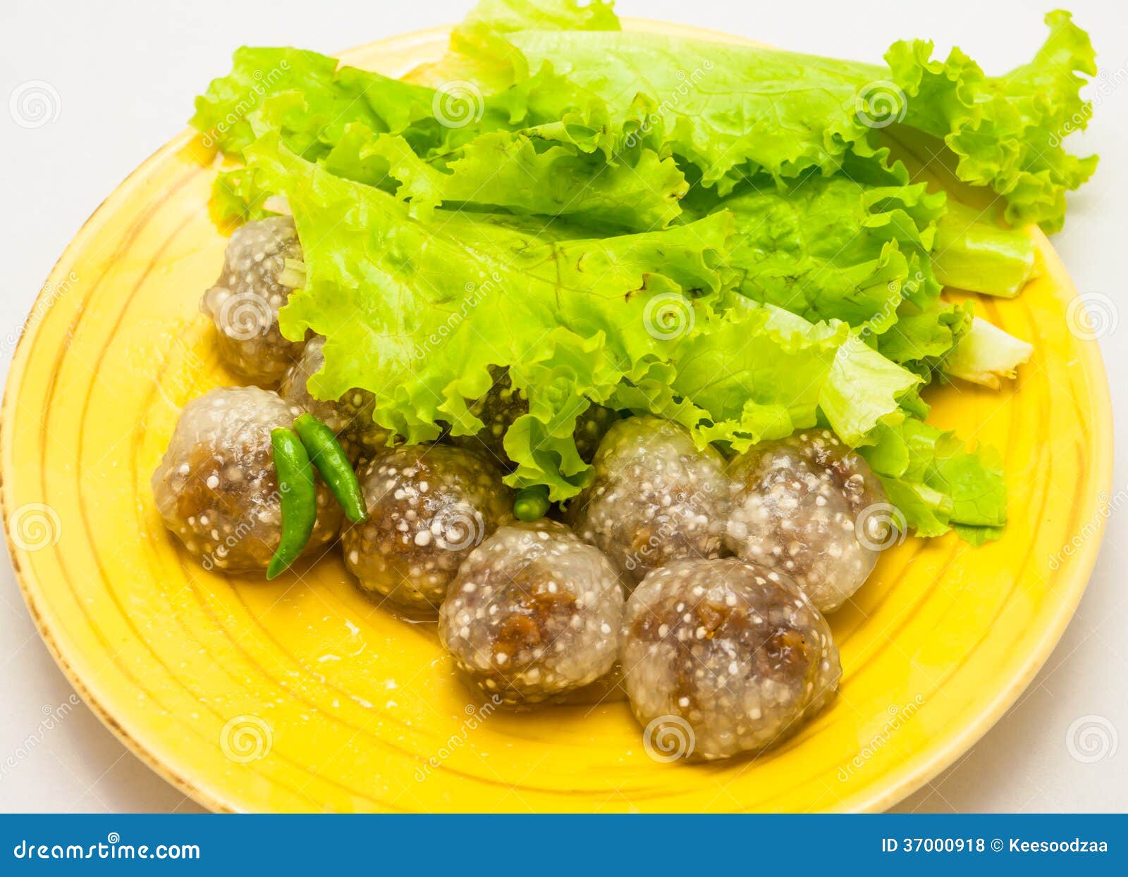 Dumpling tapioca pork stock photo. Image of food, dessert - 37000918