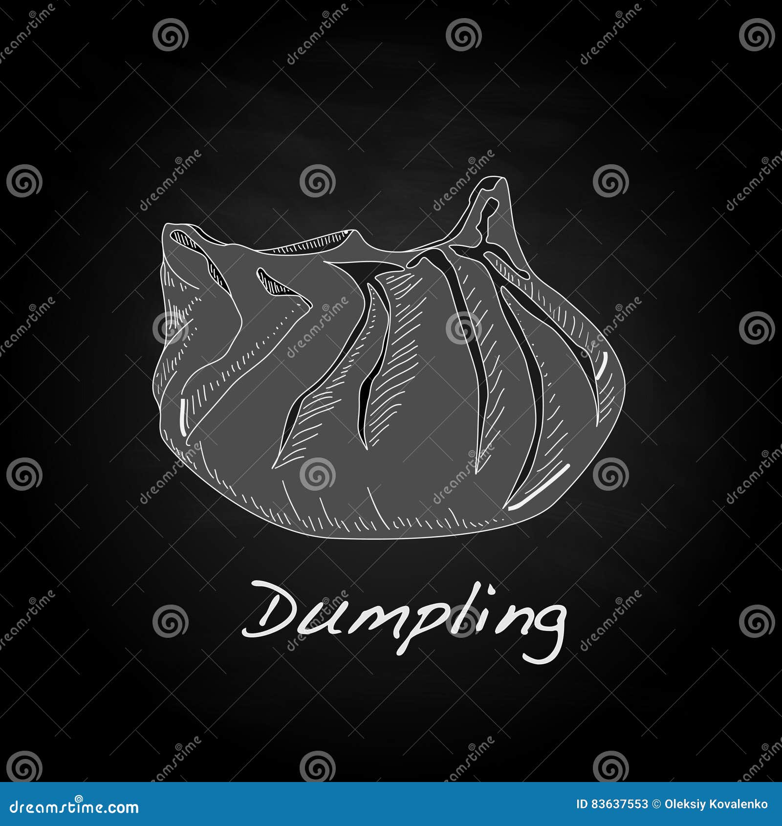 Dumpling Vector Illustration. Stock Vector - Illustration of vector ...