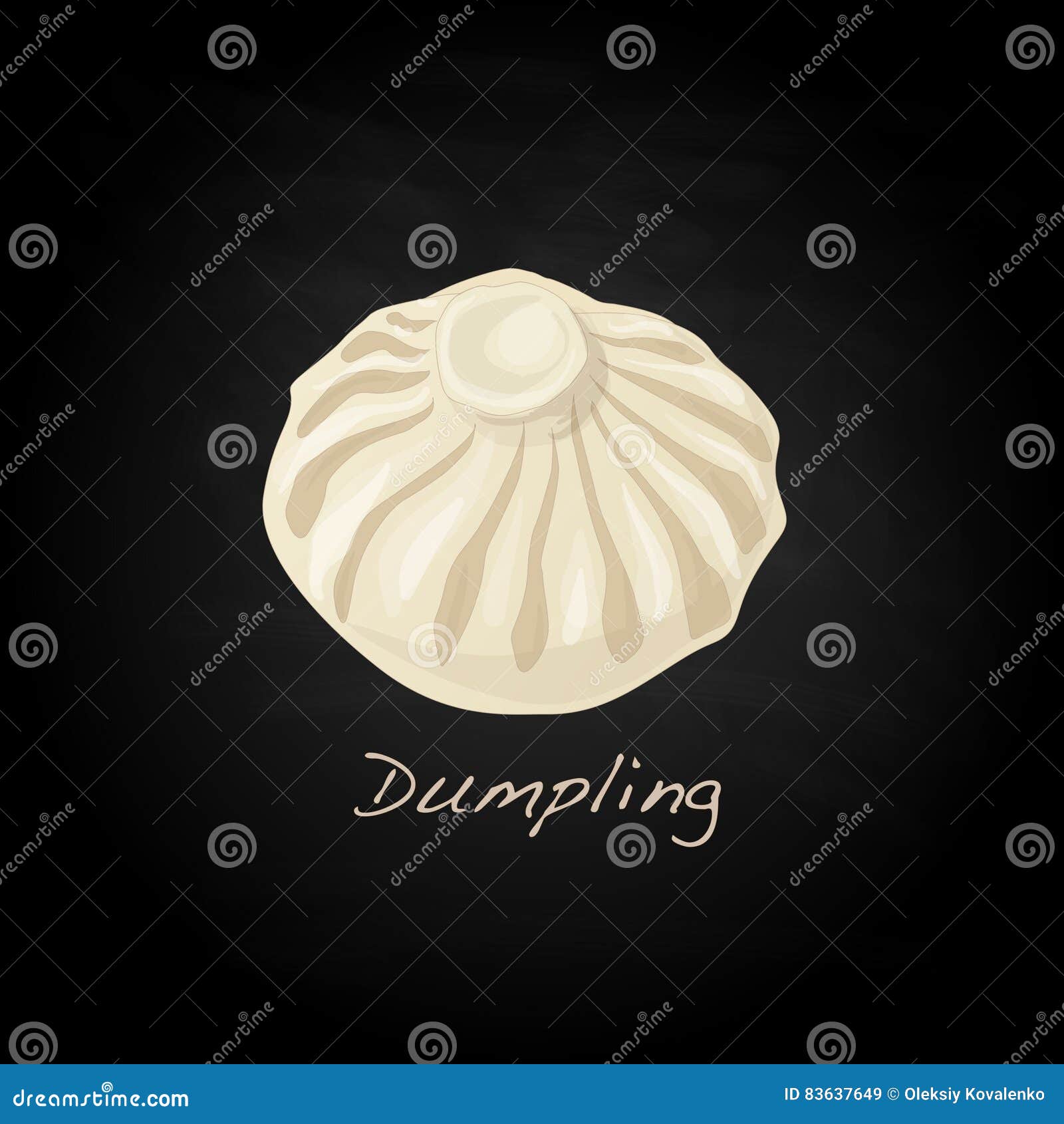 Dumpling Vector Illustration. Stock Vector - Illustration of ...