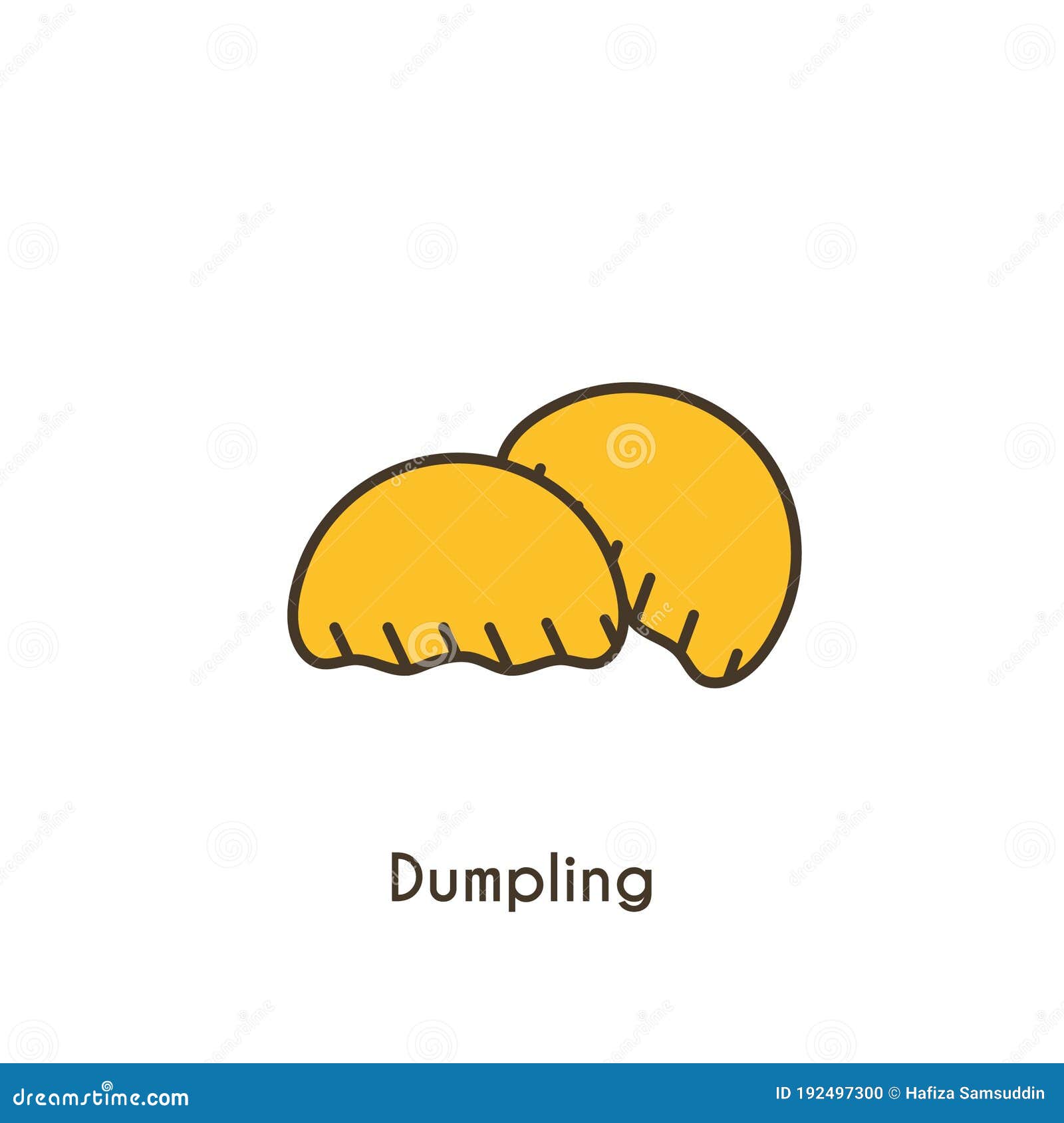 Dumpling. Vector Illustration Decorative Design Stock Vector ...