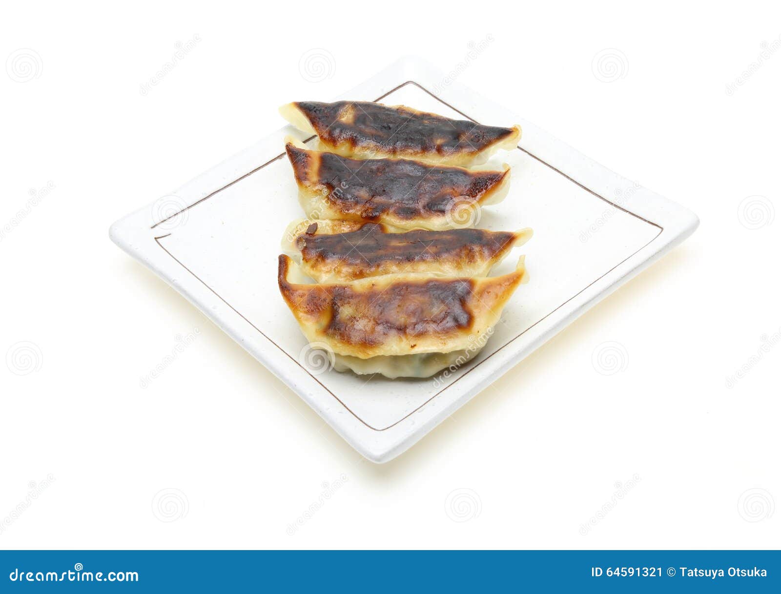 Dumplings on a dish stock image. Image of white, group - 64591321