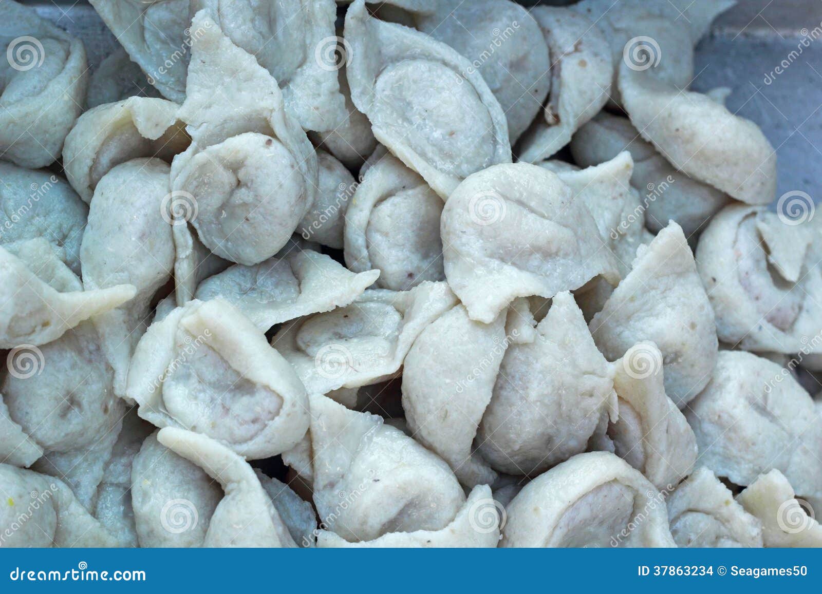 Dumplings, Fish in the Market Stock Photo - Image of seafood, diet ...