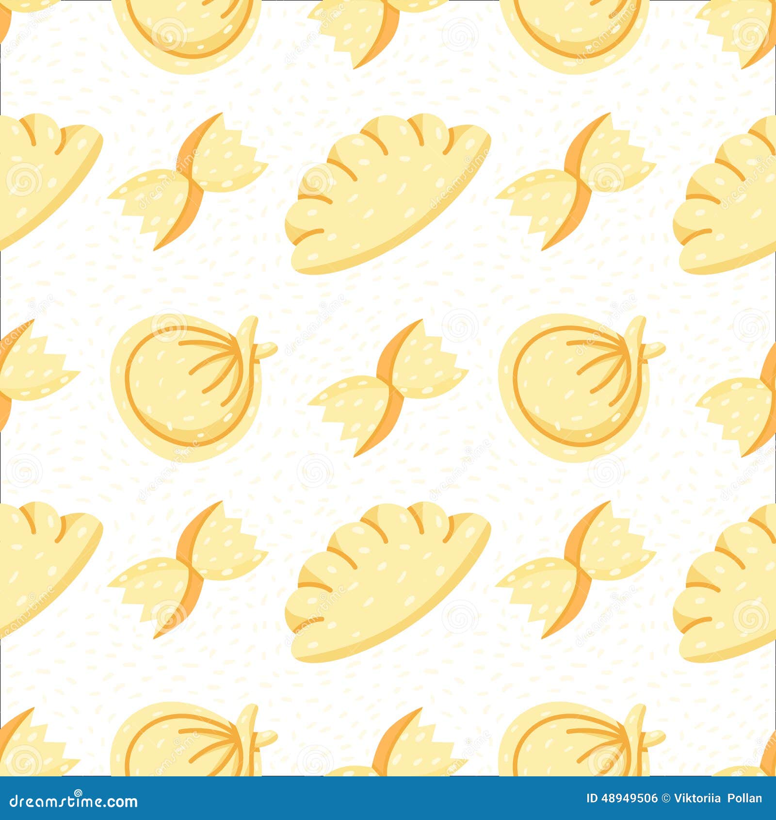 Pasta Seamless Pattern Sketch. Doodle Outline Black And White Vintage ...