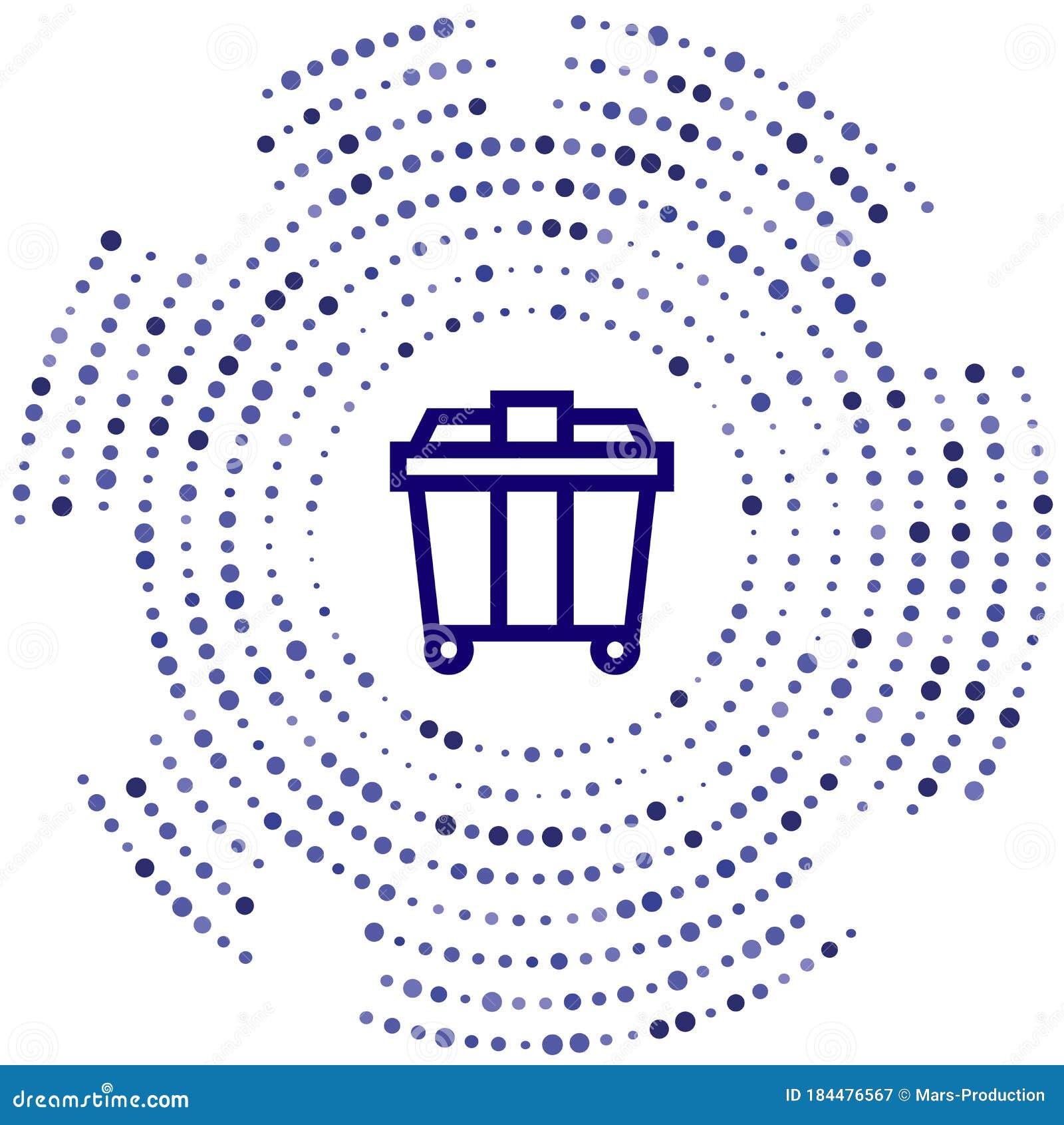 Dumpster Vector Icon. Dumpster Editable Stroke. Dumpster Linear Symbol ...