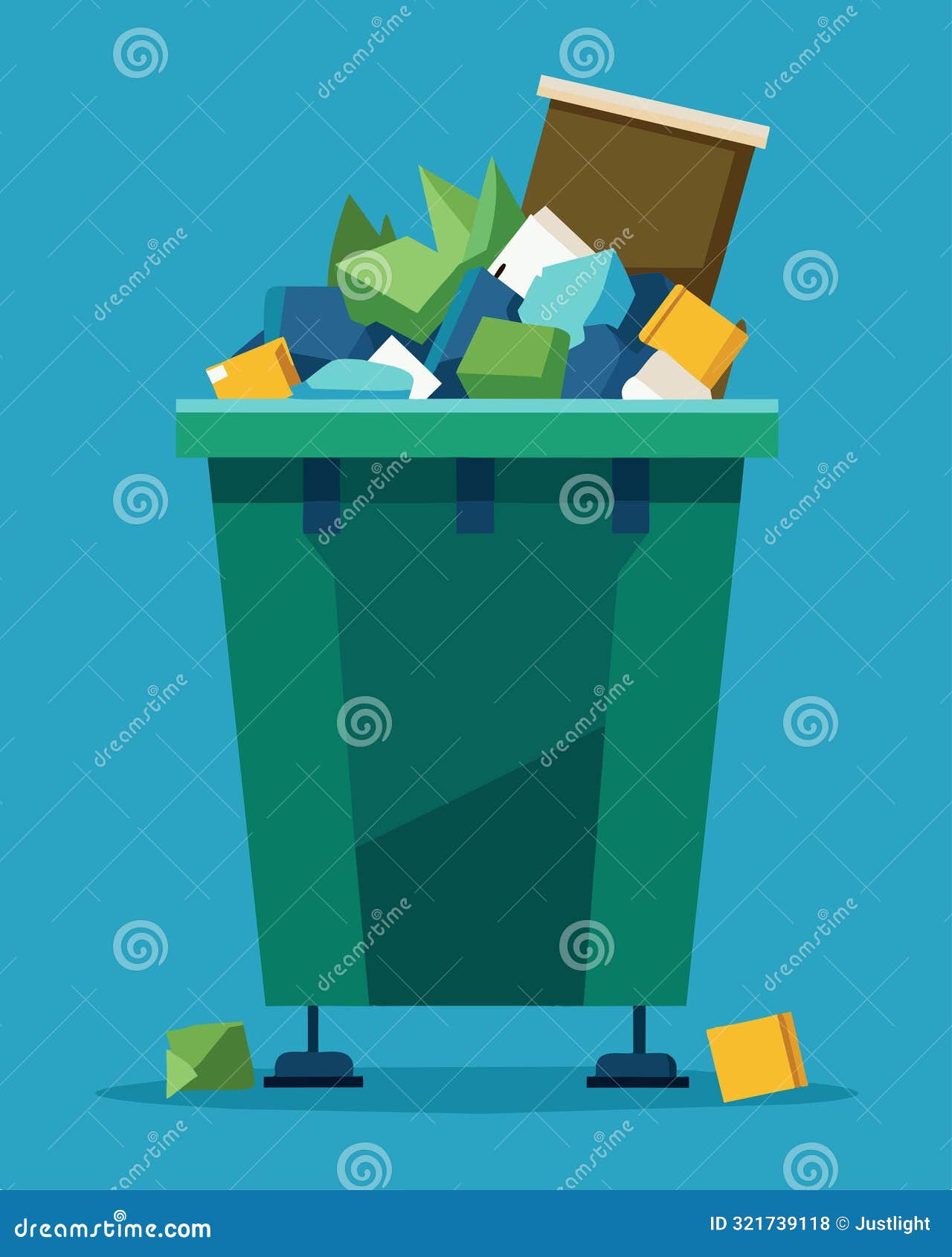 The Dumpster Was Packed so Tightly that it Was Impossible To See What ...