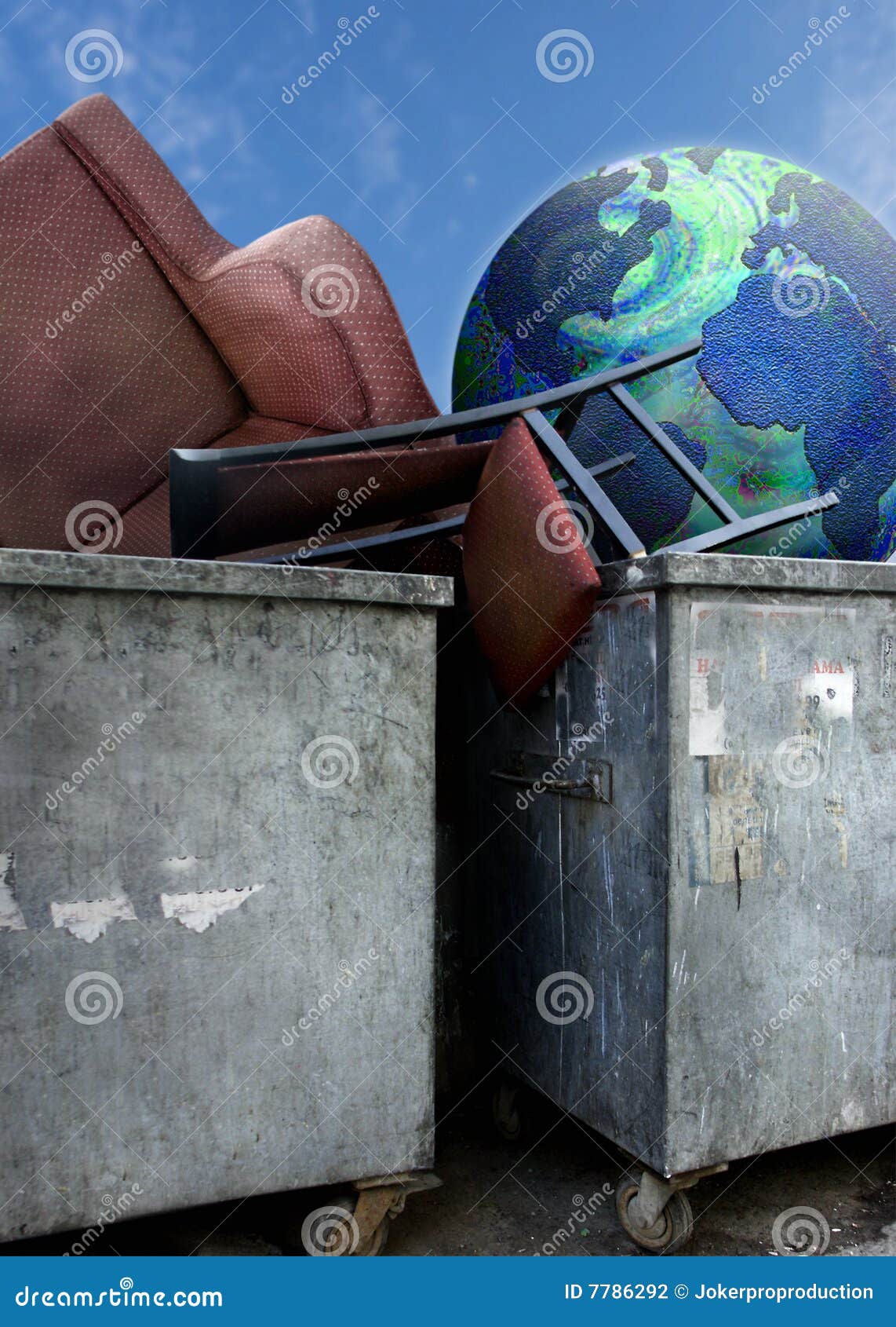 Dumpsters stock photo. Image of disposable, outdoor, dump - 7786292