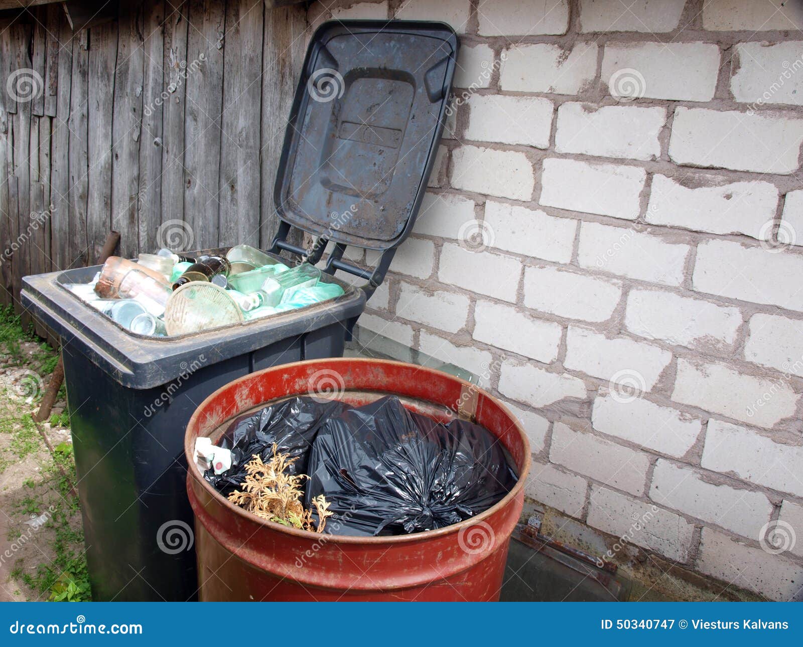 Dumpsters stock image. Image of outdoor, trash, open - 50340747