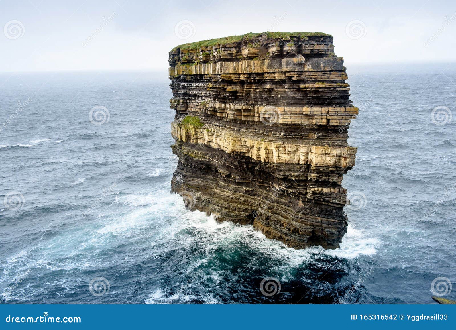 Dun Briste or Downpatrick Head in Mayo County Stock Photo - Image of ...