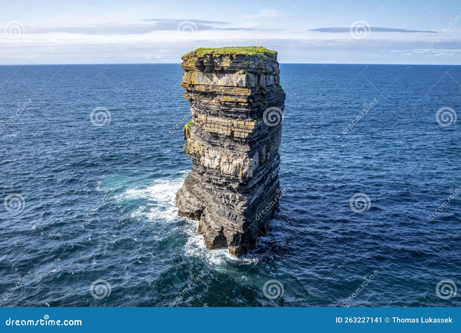 The Dun Briste Sea Stack Off the Cliffs of Downpatrick Head in County ...
