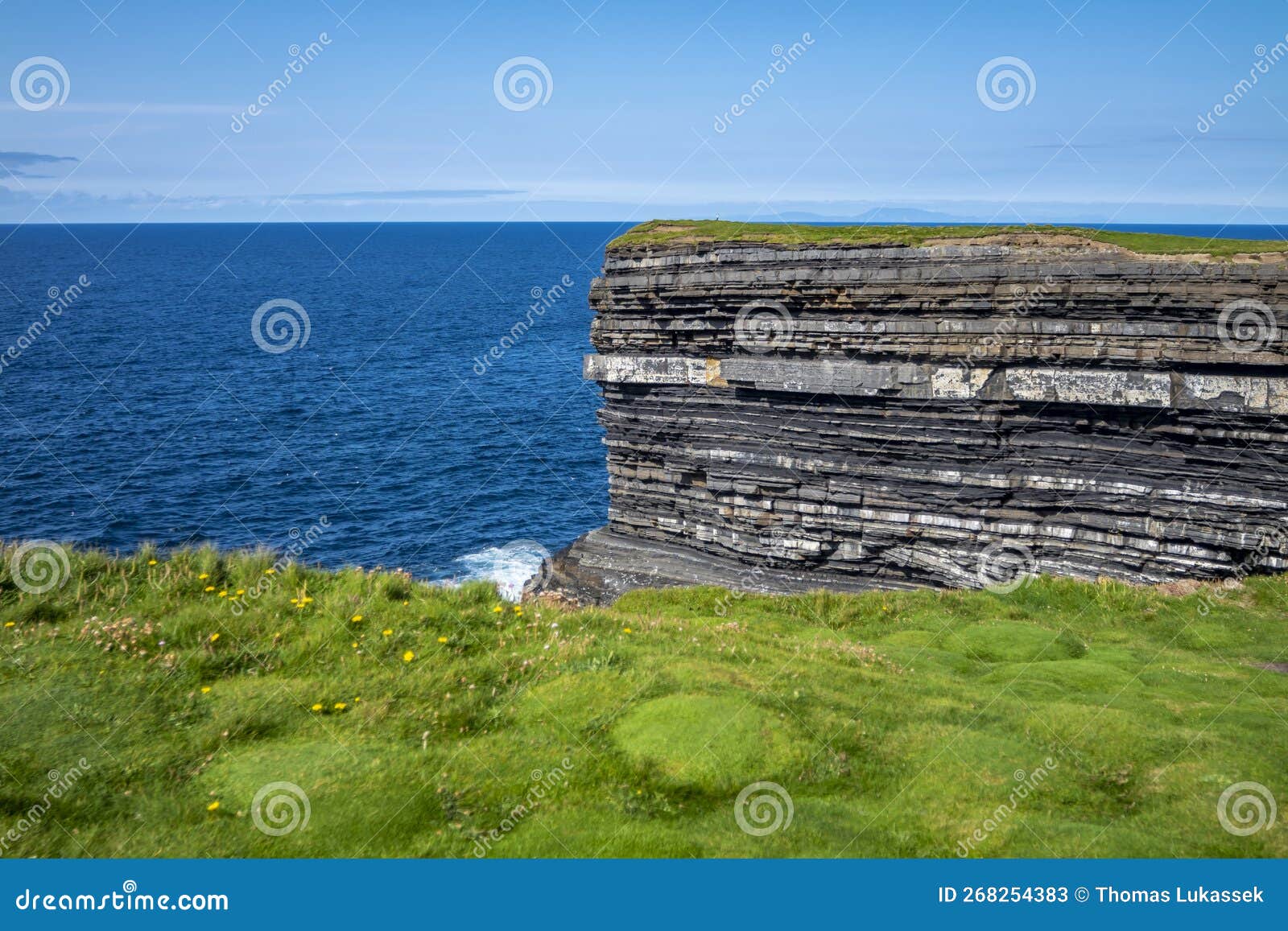 The Dun Briste Sea Stack Off the Cliffs of Downpatrick Head in County ...