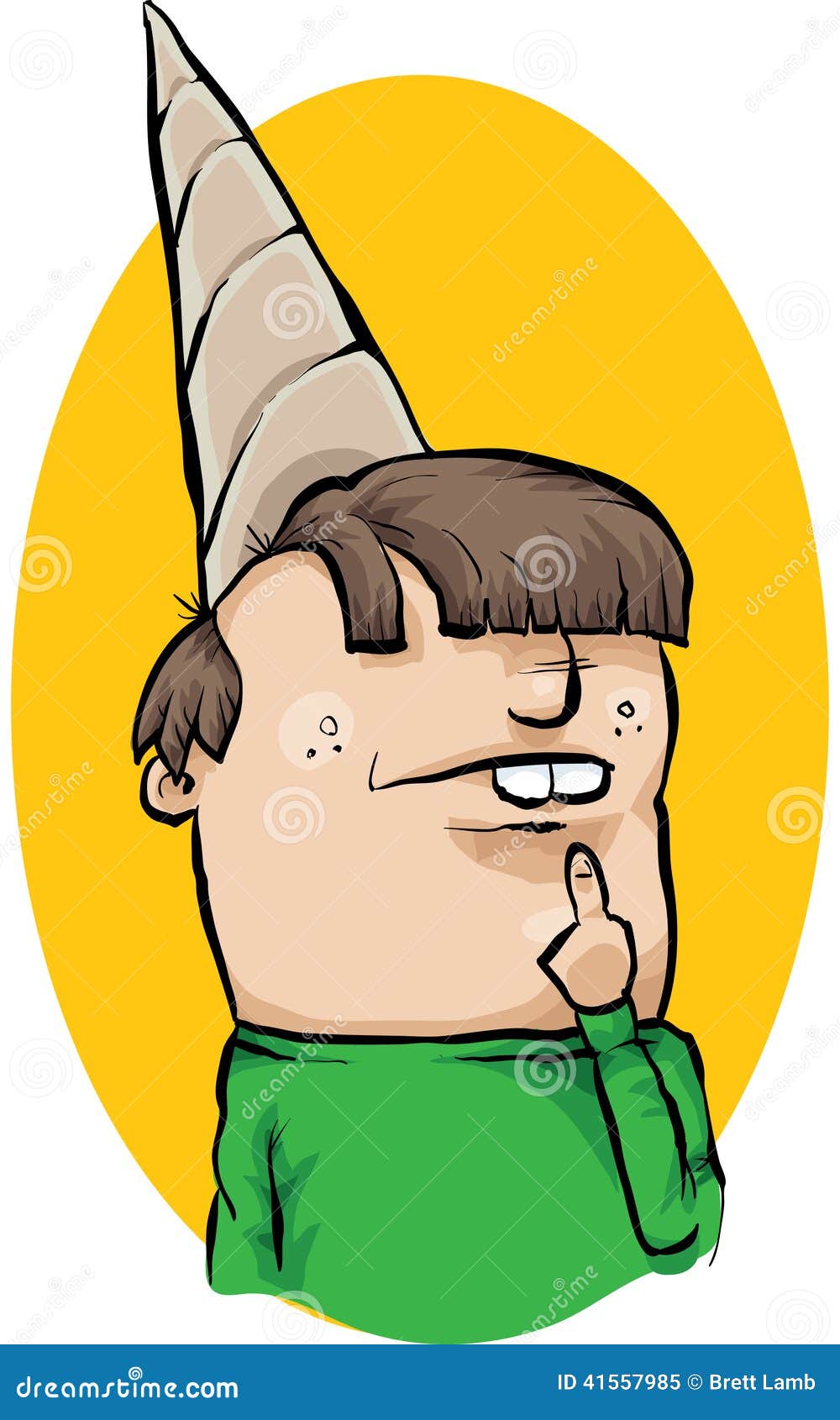 Dunce In Corner Cartoon