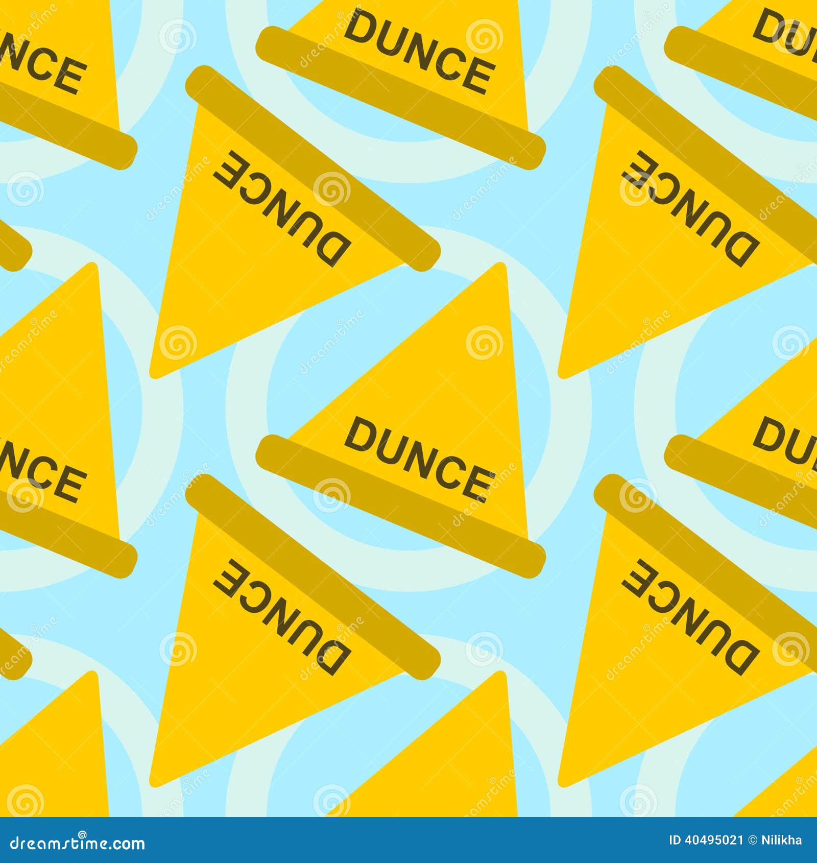 Dunce Hat Seamless Background Design Stock Illustrations – 17 Dunce Hat ...