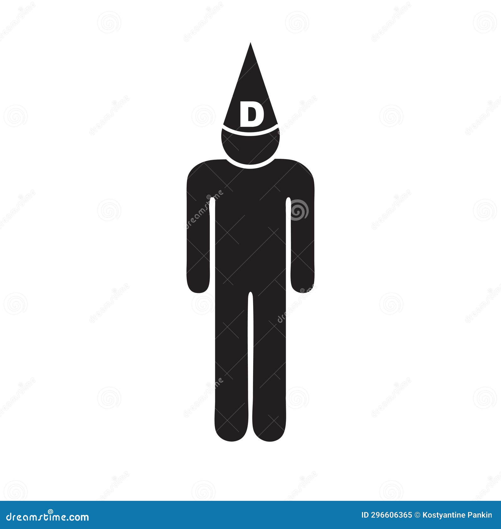 Dunce symbol stock vector. Illustration of dunce, happy - 296606365