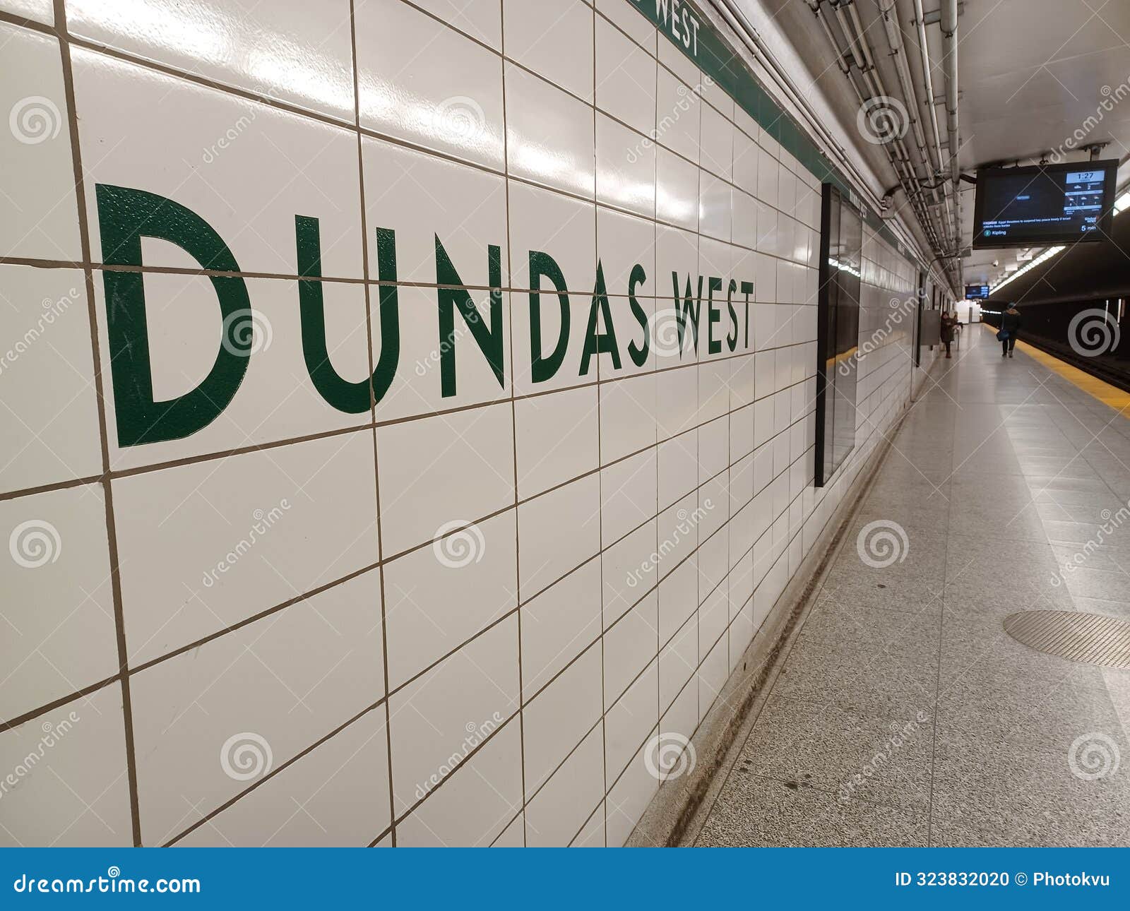 Dundas West Subway Station Interior View Editorial Image - Image of ...