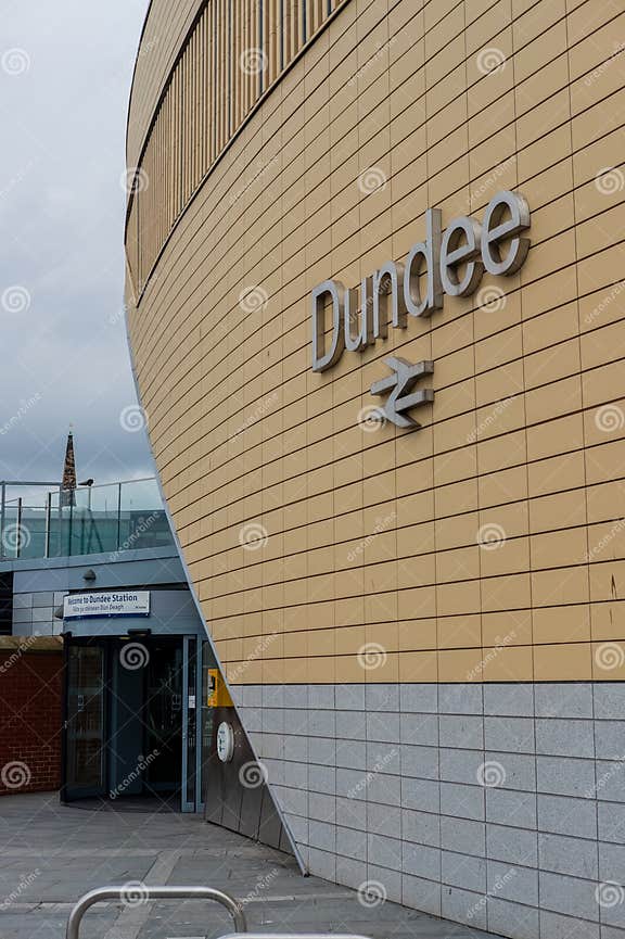 Dundee Scotland: Dundee Train Station Exterior Editorial Stock Photo ...