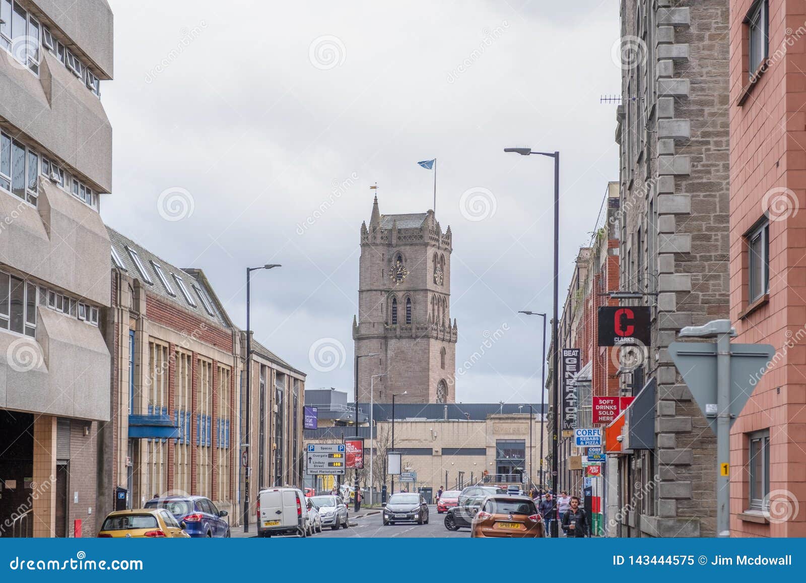 Dundee City Centre Looking Down To Overgate Shopping Centre Dundee in ...