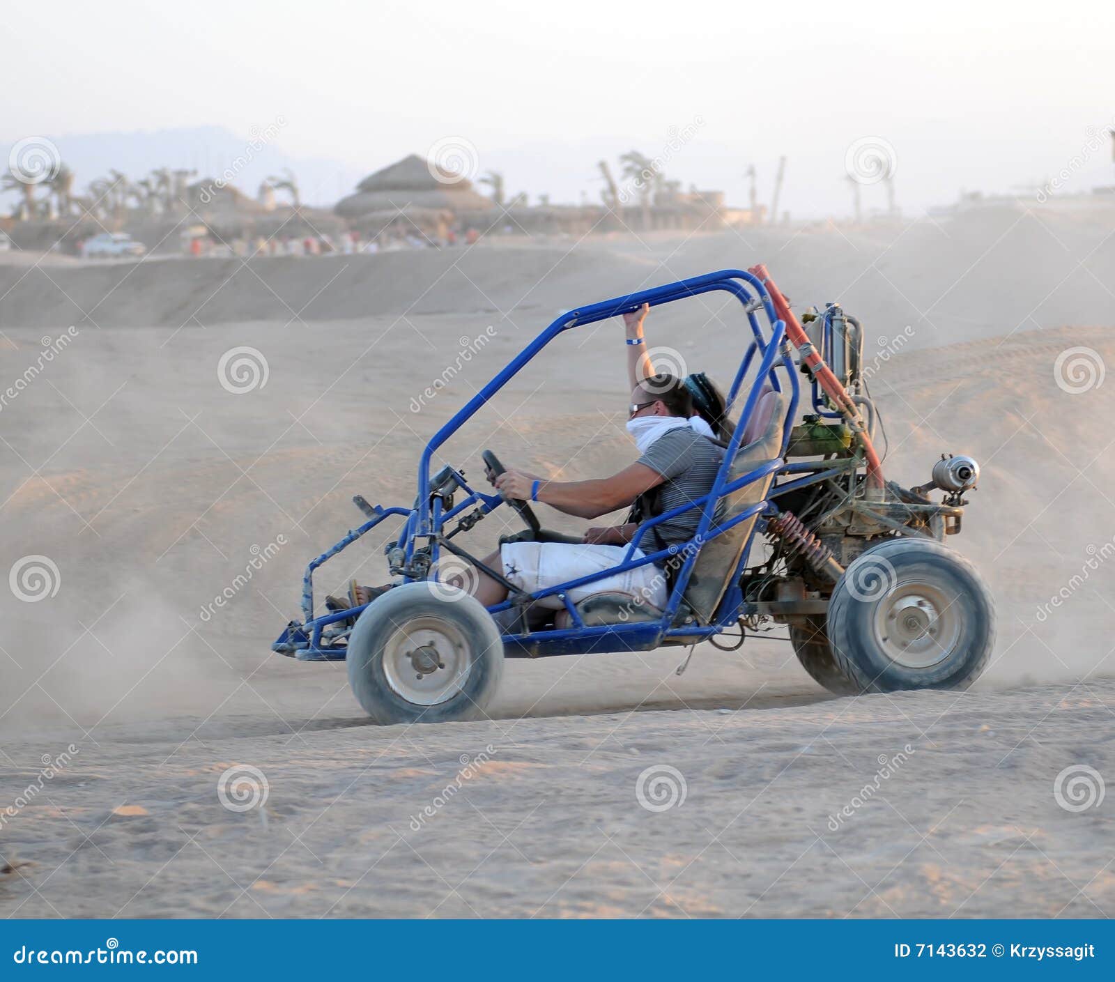 Dune Buggy in desert scene stock photo. Image of chassis - 7143632