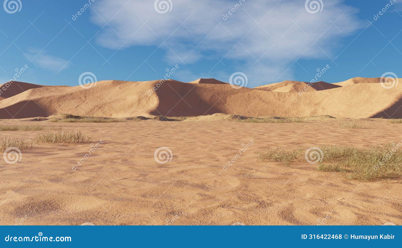 Dune Desert 3d Rendered Image, Non- Ai Aimage Stock Illustration ...