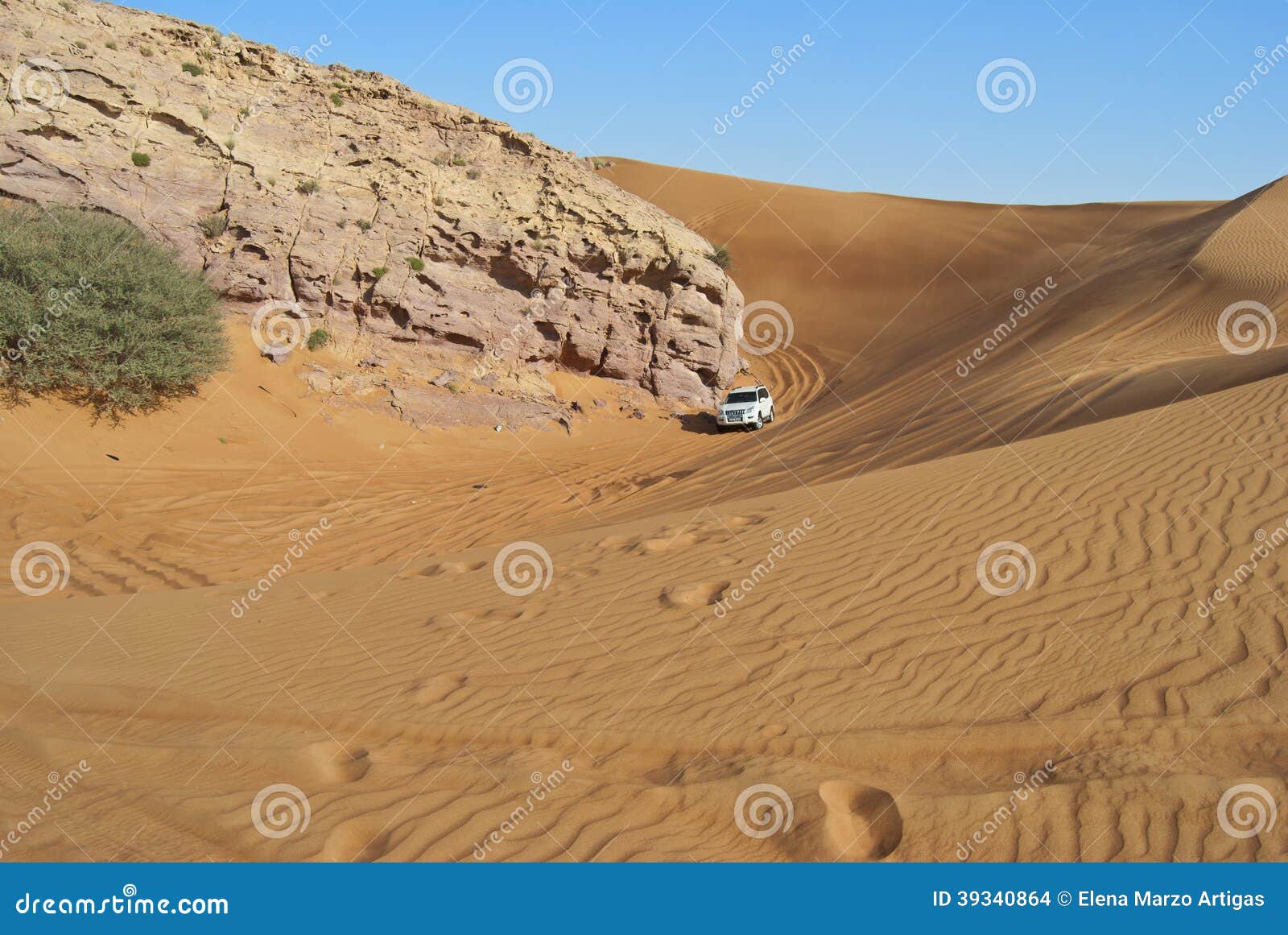 Dune Riding in Arabian Desert Stock Photo - Image of nature, arabian ...