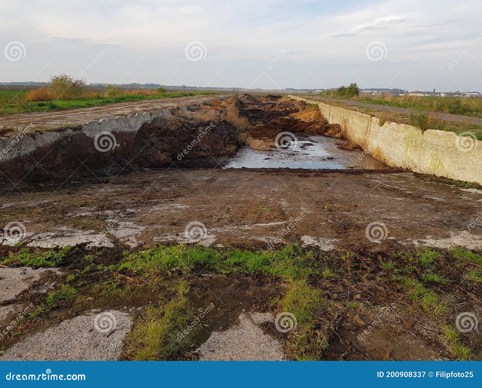 Dung pit stock image. Image of fertilizer, manure, puddle - 200908337