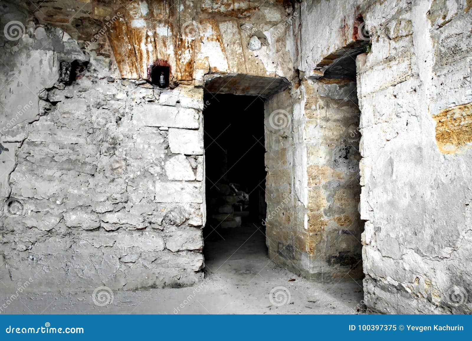 Dungeon of the Old Castle stock image. Image of fort - 100397375