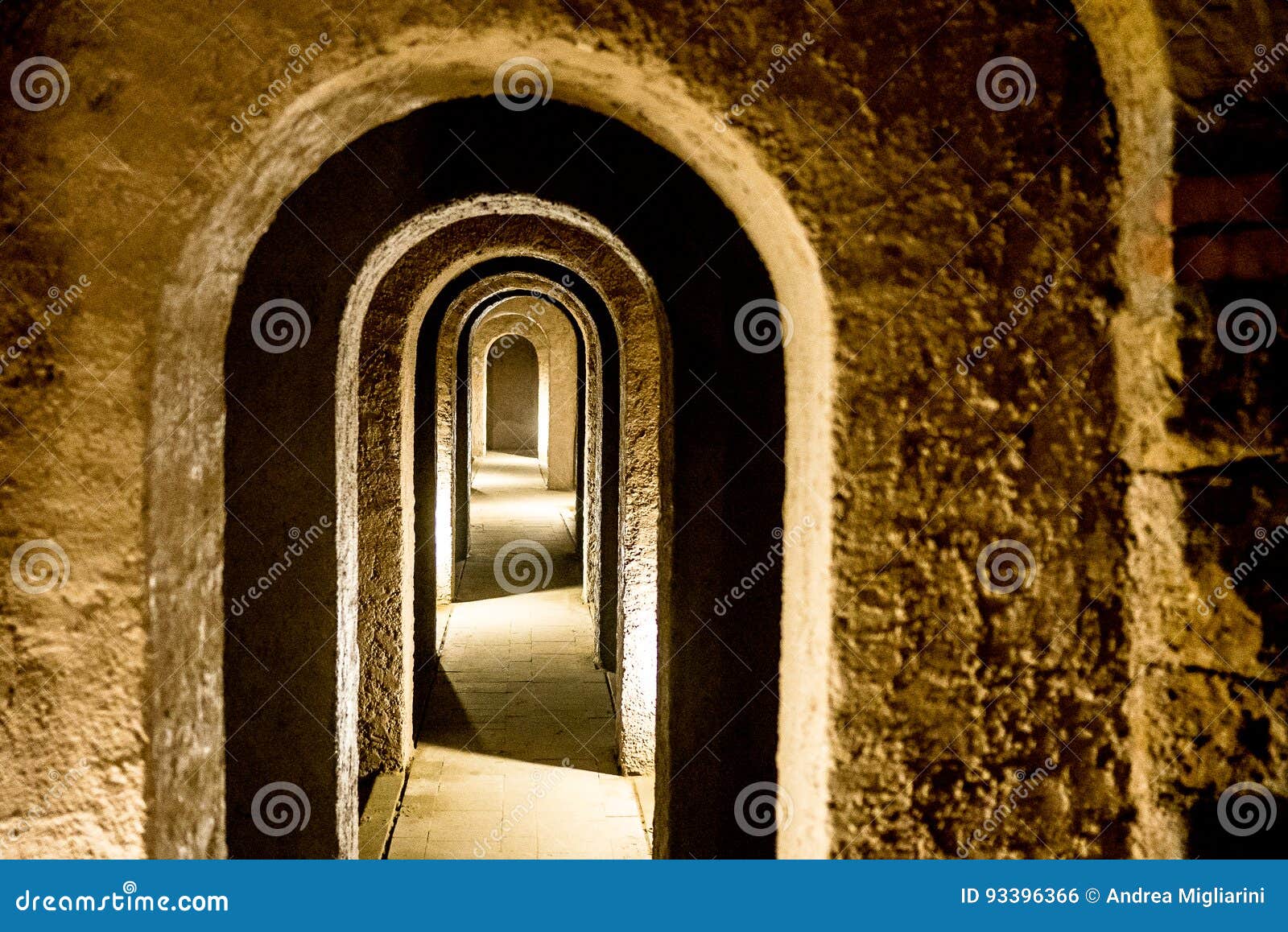 Dungeons with Archway and Arched Entrance Stock Photo - Image of cave ...