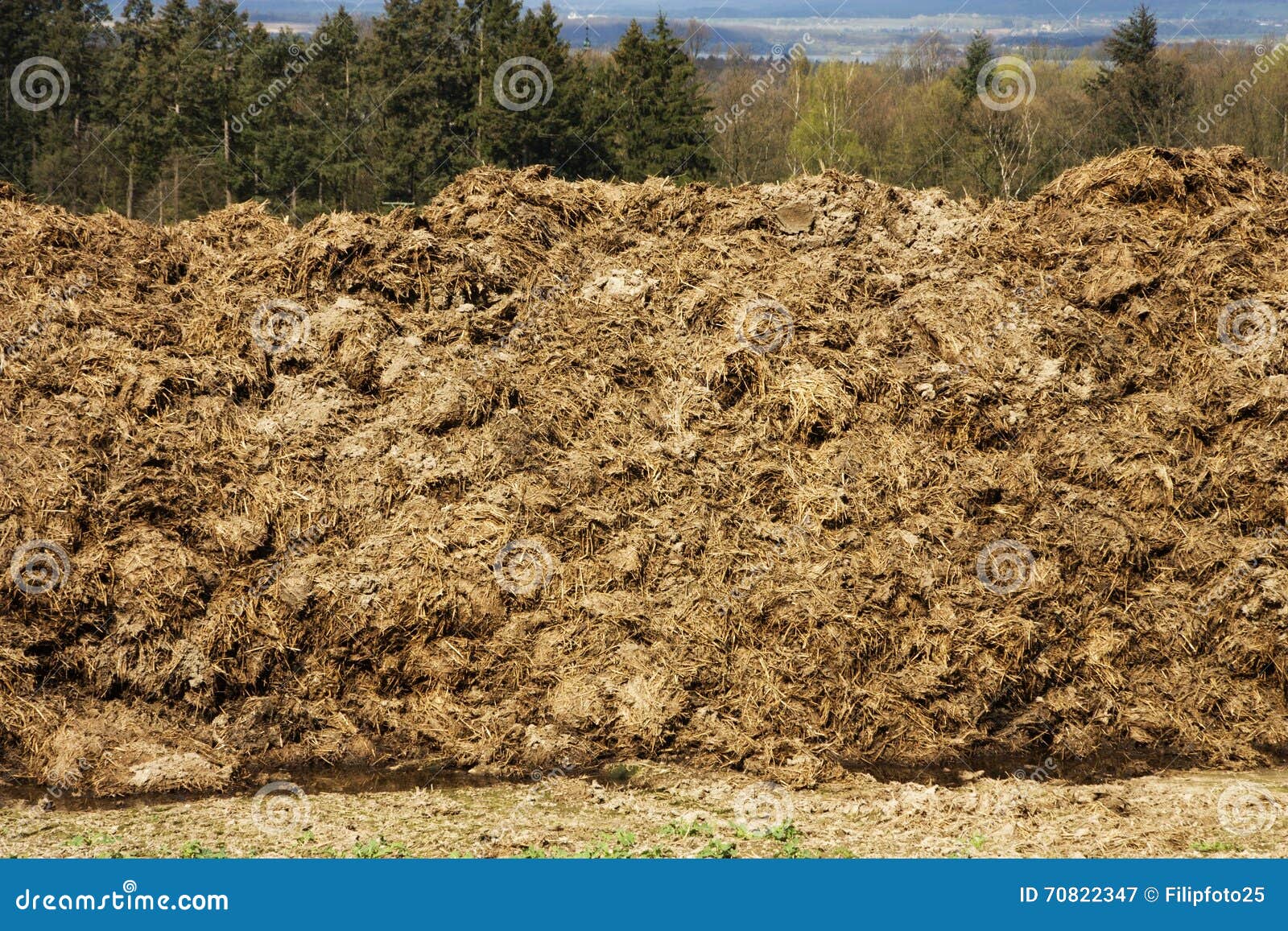Dunghill stock image. Image of farm, field, agriculture - 70822347