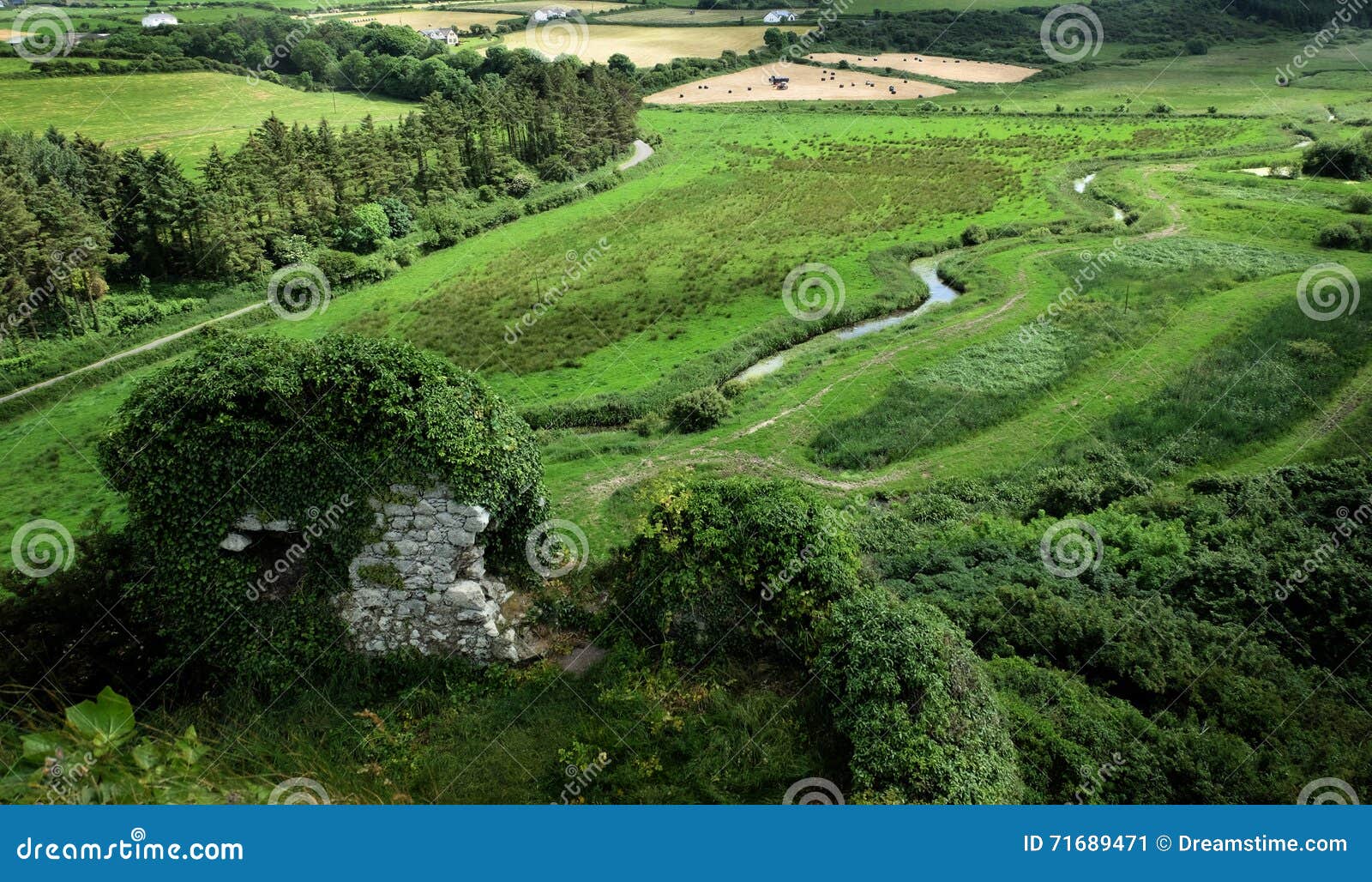 Dunhill Castle stock image. Image of nature, summer, farm - 71689471