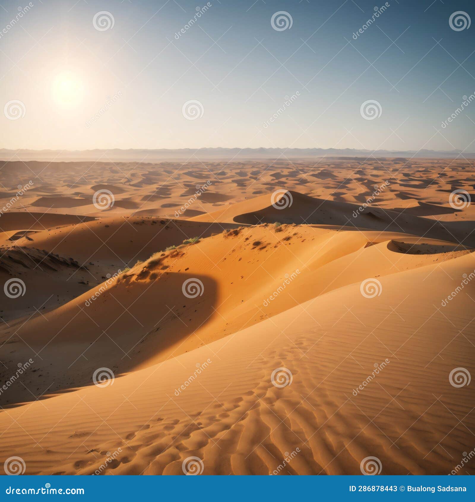 Dunhuang Desert Sand Mountain Scenery Made with Generative AI Stock ...