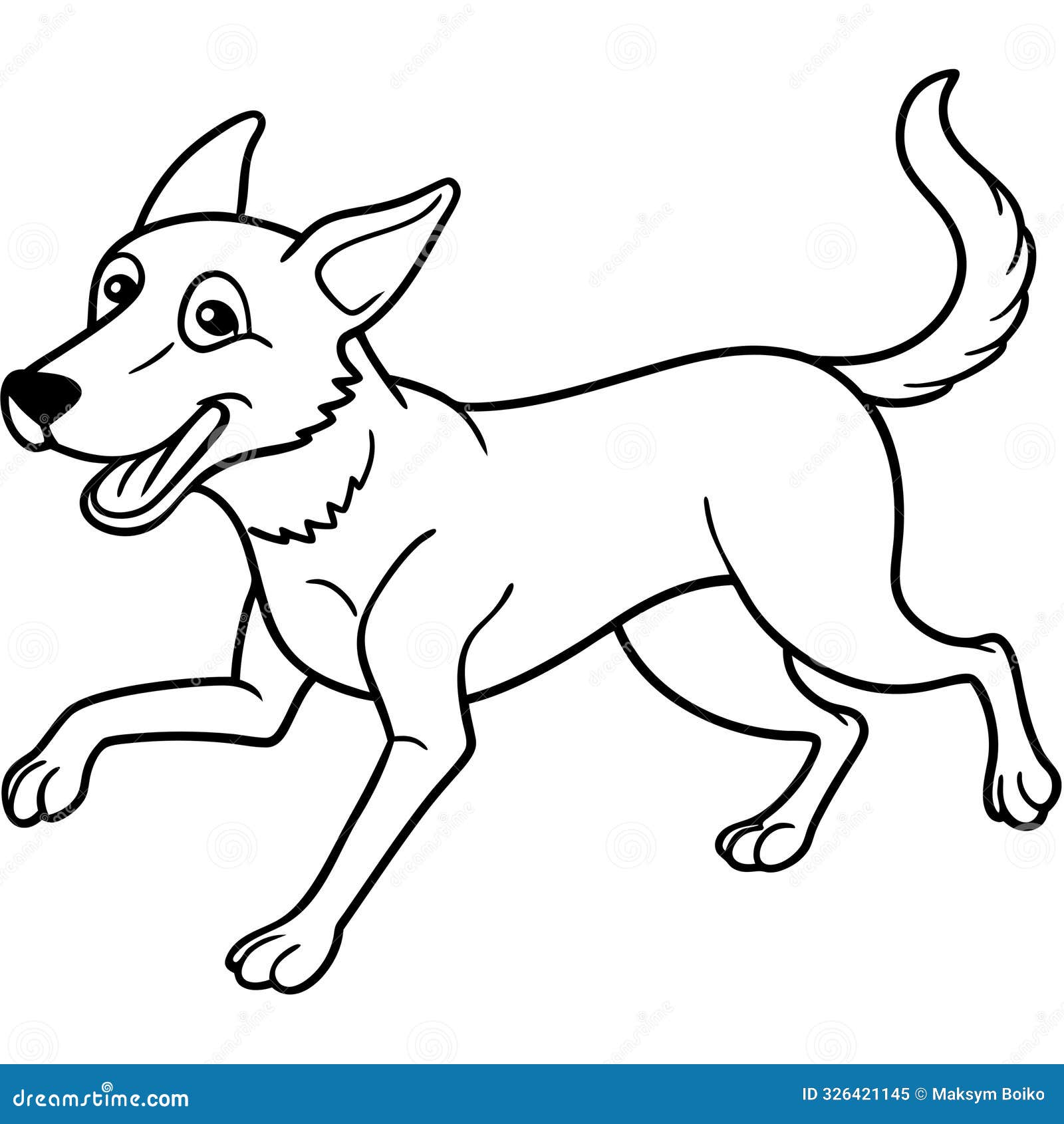 Dunker Dog Runs Icon Vector Stock Vector - Illustration of nature ...