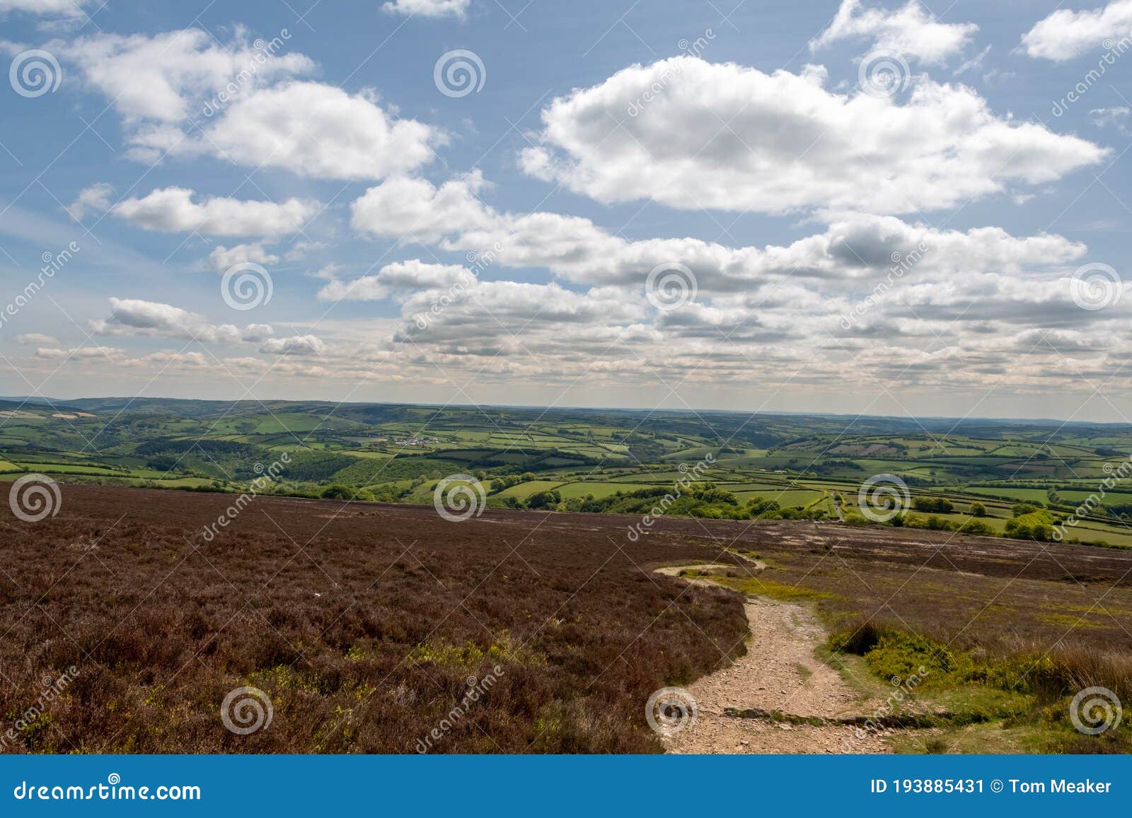 Dunkery Beacon stock image. Image of horizon, rugged - 193885431