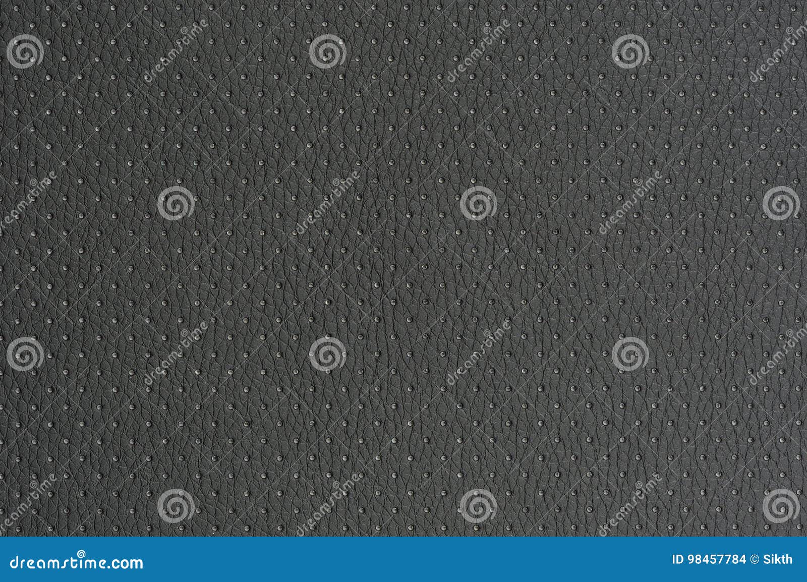 Dunkle Grey Perforated Artificial Leather Background-Beschaffenheit ...