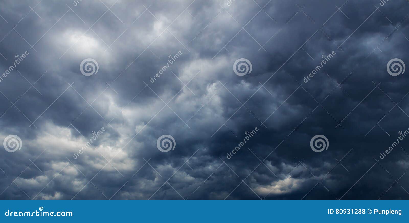 Dunkle Wolken vor Gewitter stockfoto. Bild von meteorologie - 80931288