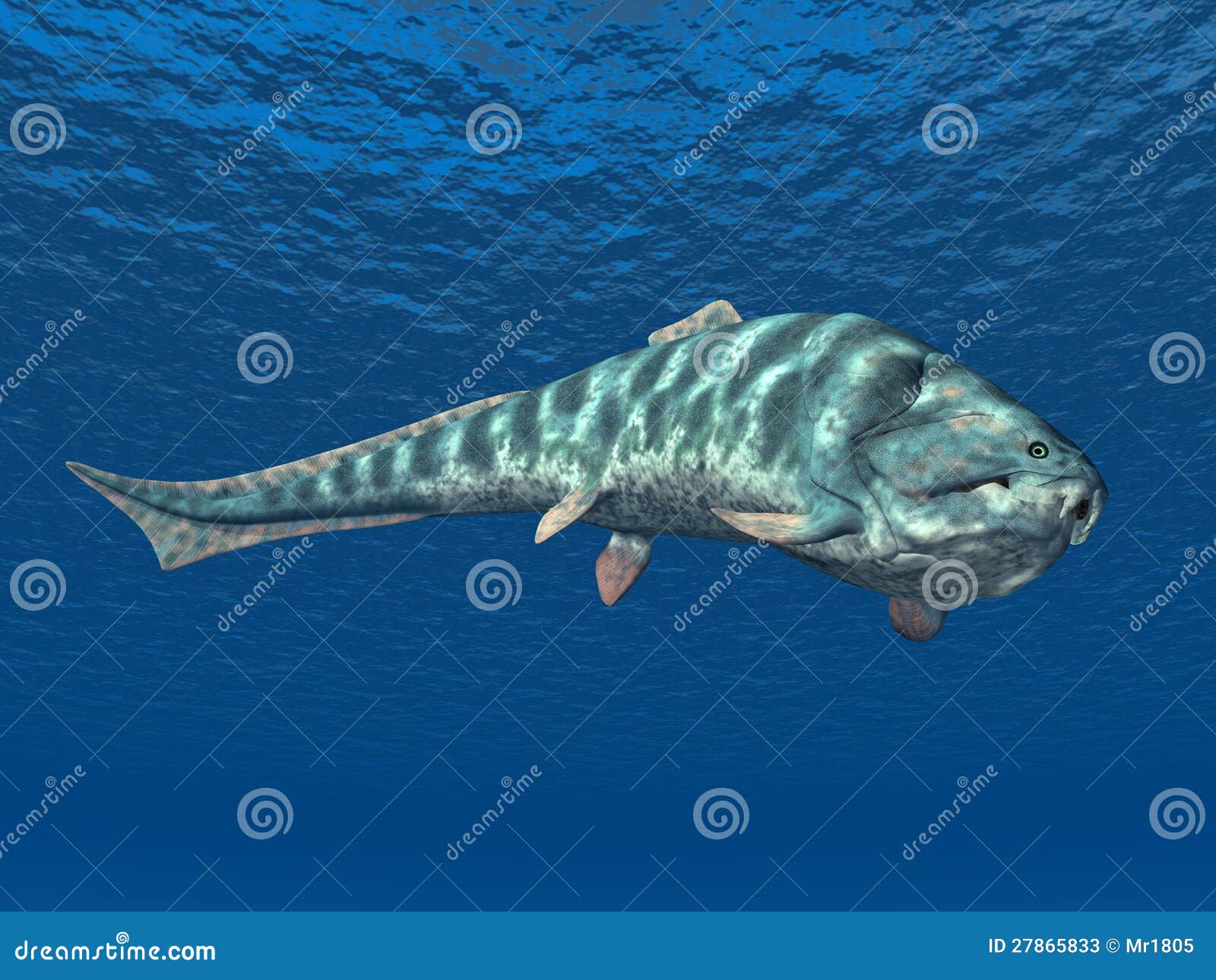 Dunkleosteus stock illustration. Illustration of angler - 27865833