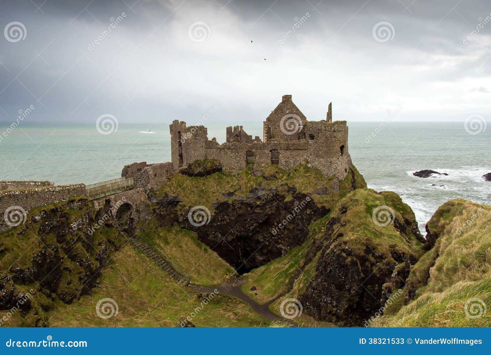 Dunlace stock image. Image of architecture, defense, fortification ...
