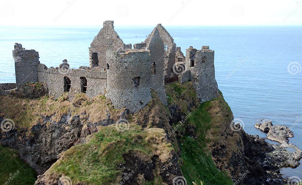 Dunluce Castle stock photo. Image of antrim, rocky, dunluce - 5555912