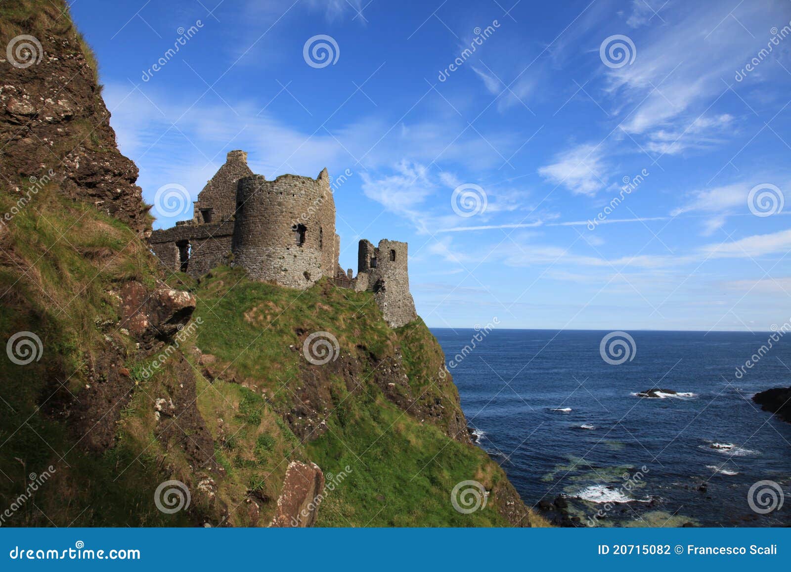 Dunluce Castle North Ireland Stock Photo - Image of cliff, atlantic ...