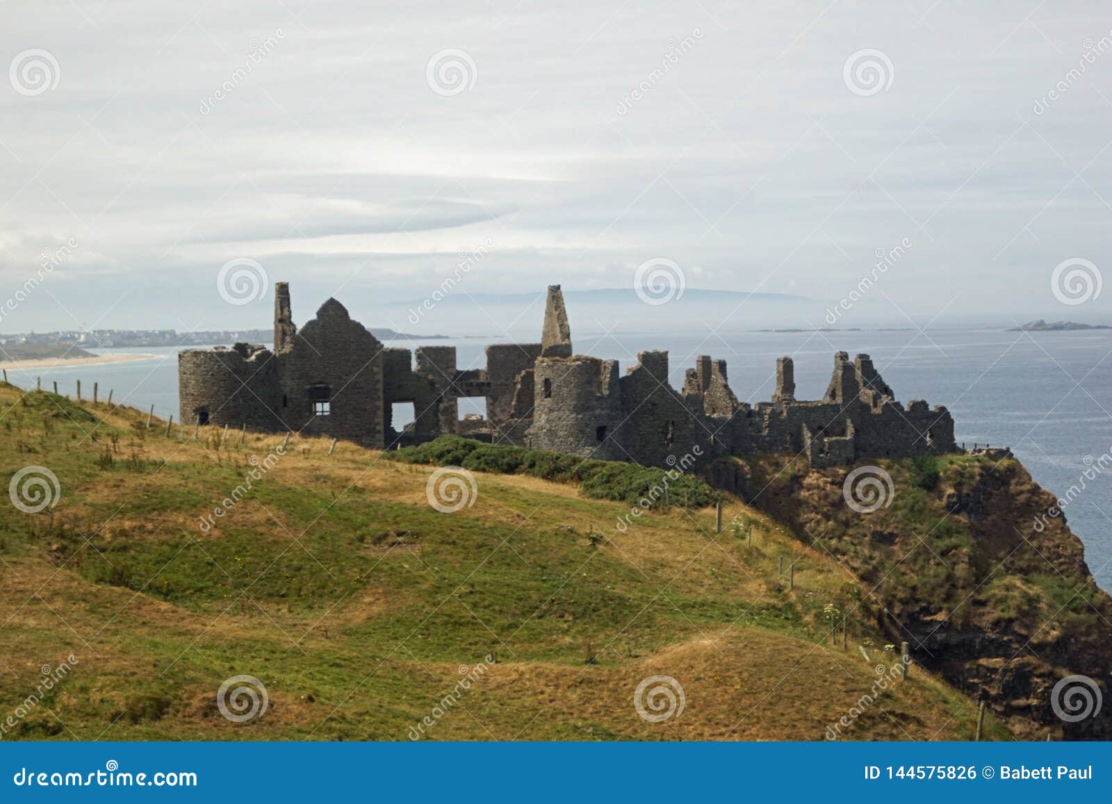 Dunluce Castle stock photo. Image of monument, nature - 144575826