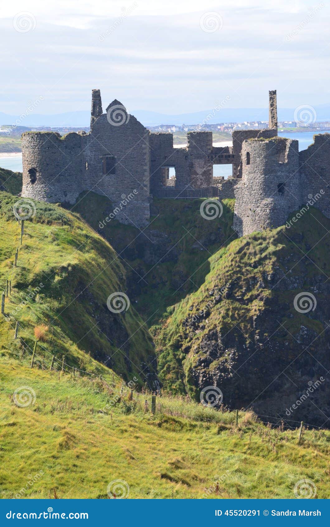 Dunluce Castle stock image. Image of kitchen, antrim - 45520291