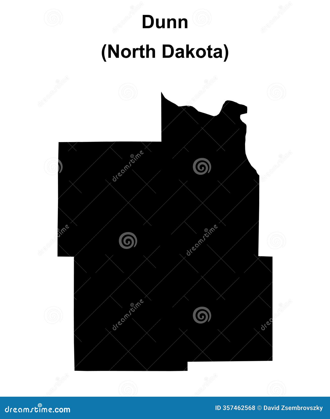 Dunn Outline Map Cartoon Vector | CartoonDealer.com #323997155