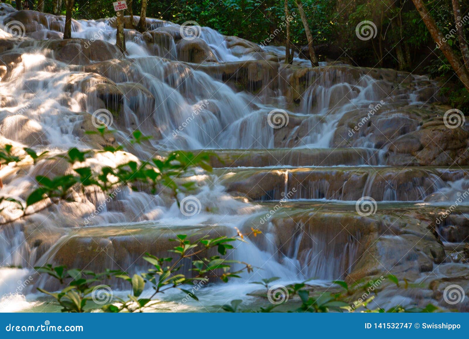 Dunn s river falls stock image. Image of cascade, jamaica - 141532747