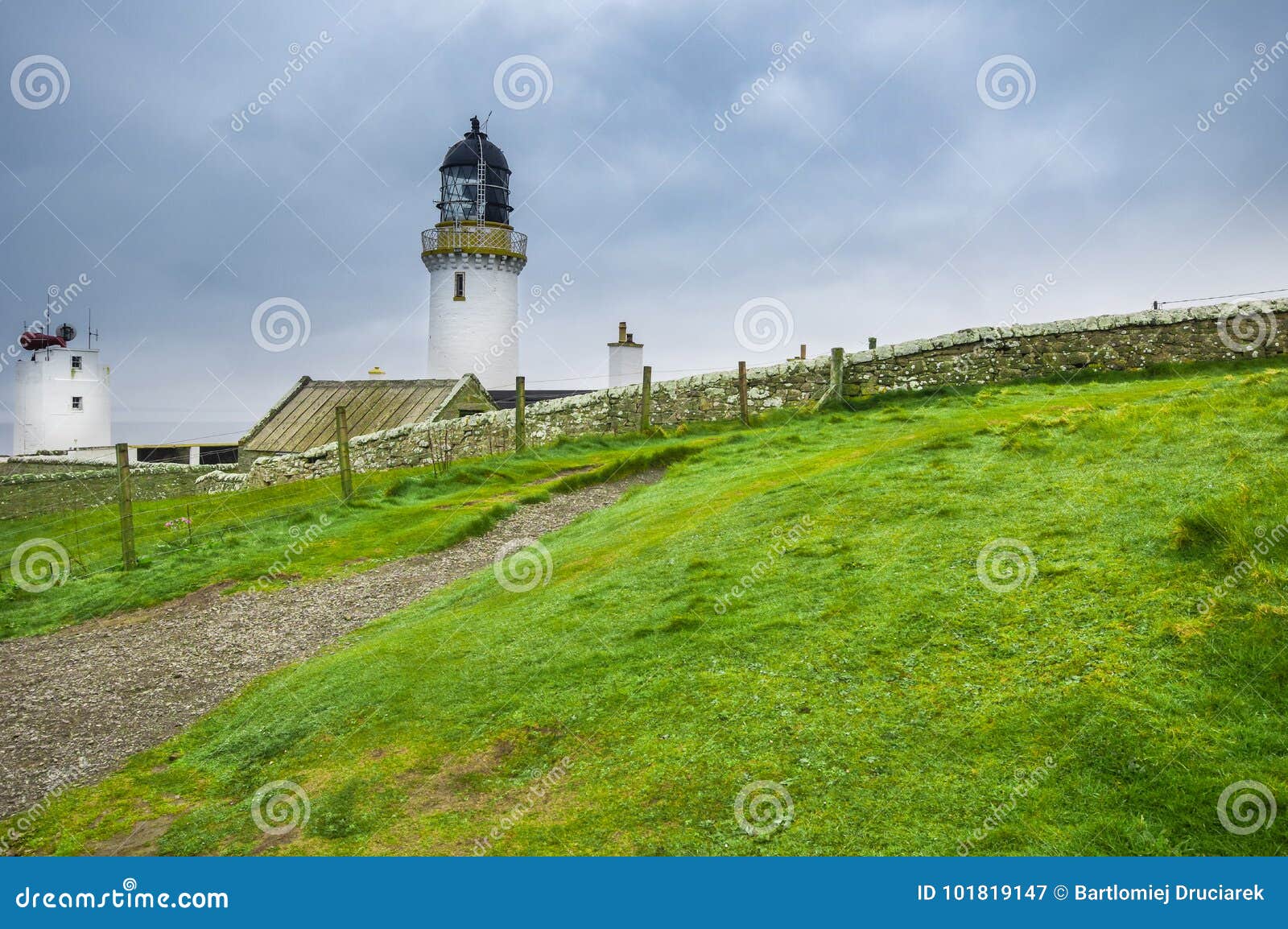 Dunnet Head Lighthouse stock image. Image of head, dunnet - 101819147